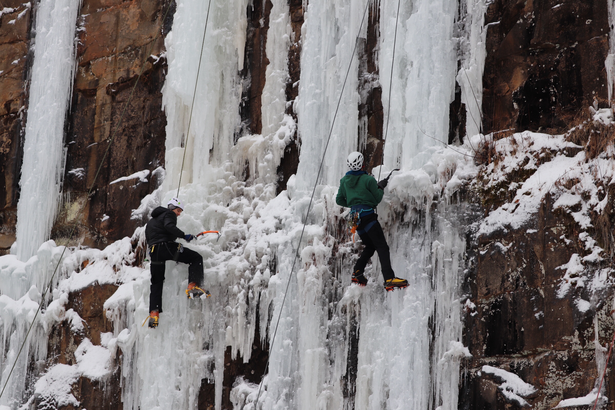 Ice Climbing at Robinson Quarry Ice Park
